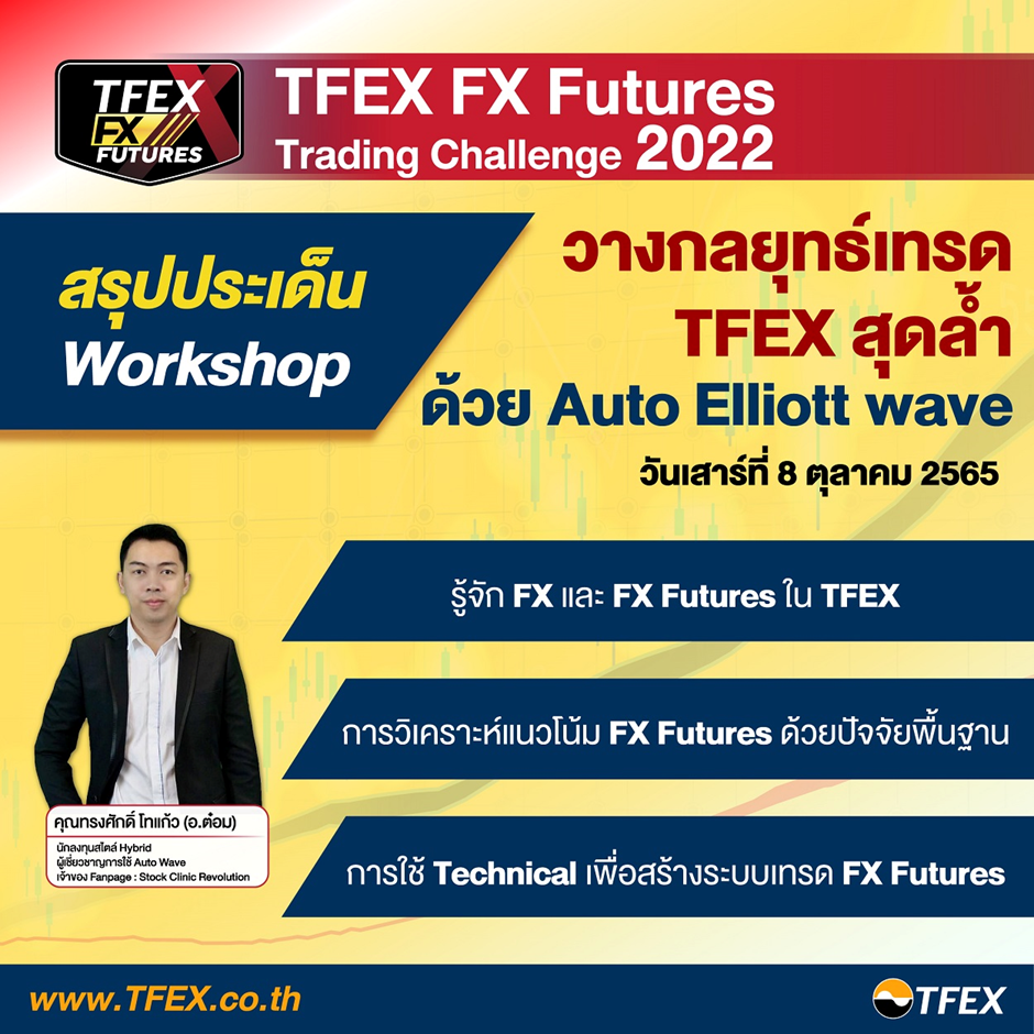 สรุปประเด็น Workshop "วางกลยุทธ์เทรด TFEX สุดล้ำด้วย Auto Elliott Wave ...